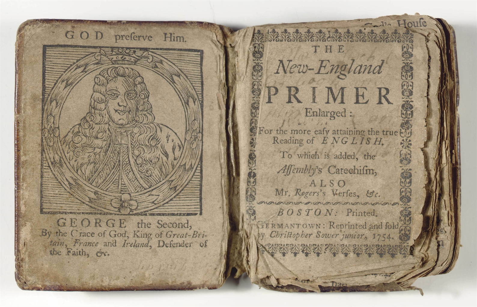 [NEW ENGLAND PRIMER]. The New-England Primer Enlarged: For the more ...