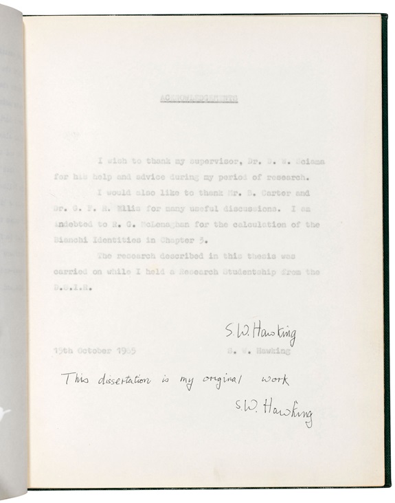 The life and time travel of Stephen Hawking in 10 extraordinary objects ...