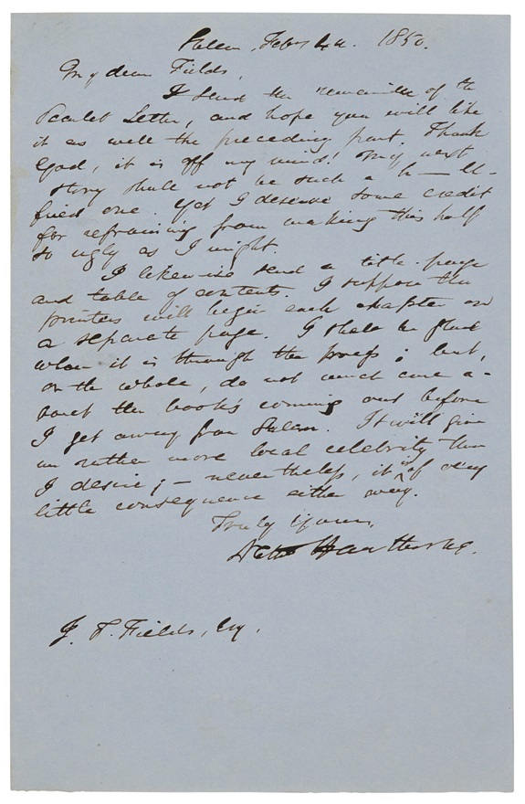 ‘Impossibly rare’: Nathaniel Hawthorne’s corrected page proofs for The ...