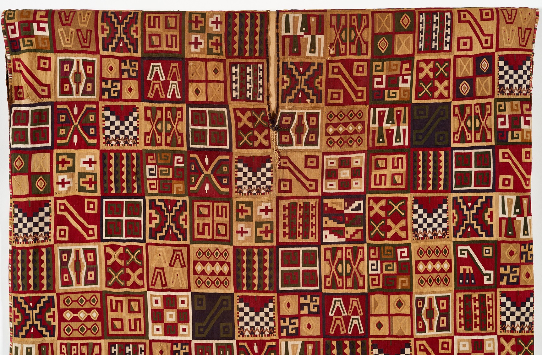 A detail of the T’oqapu Tunic, Inca, Late Horizon, 1450-1540 A.D. Wool ...