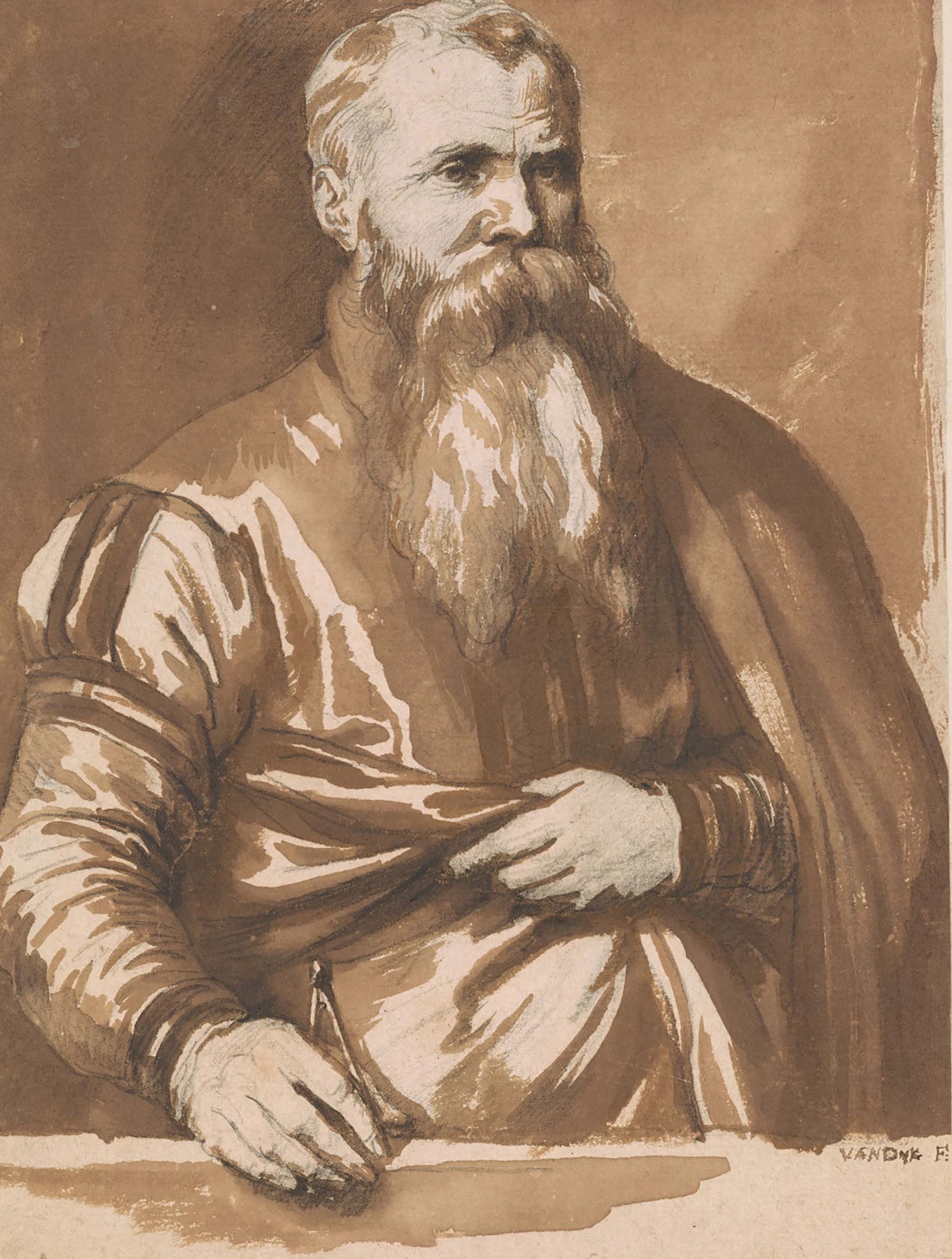 The last Van Dyck ‘Iconographie’ drawing in private hands