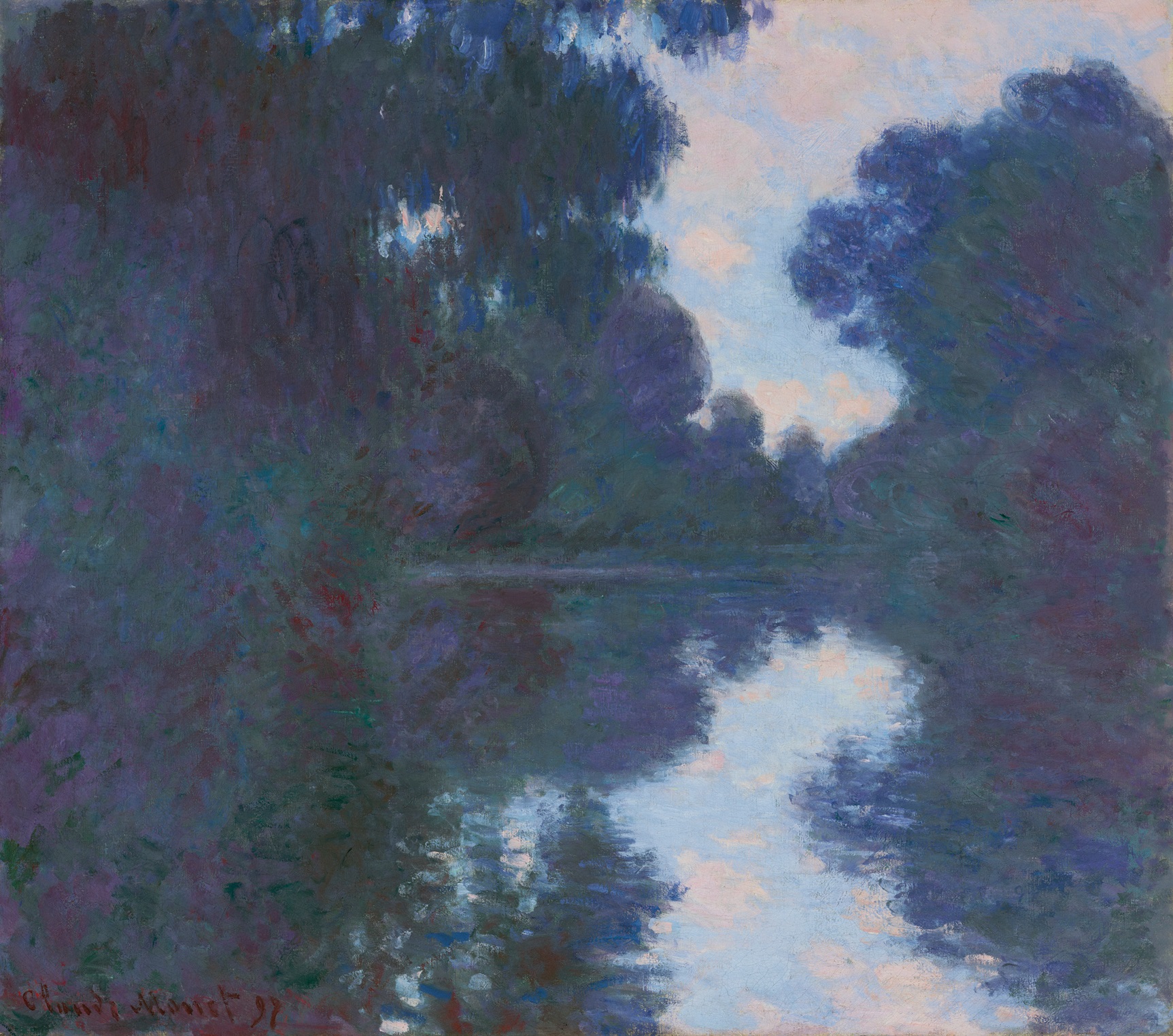 Monet's three landscapes depicting the Seine, the River Creuse and a ...
