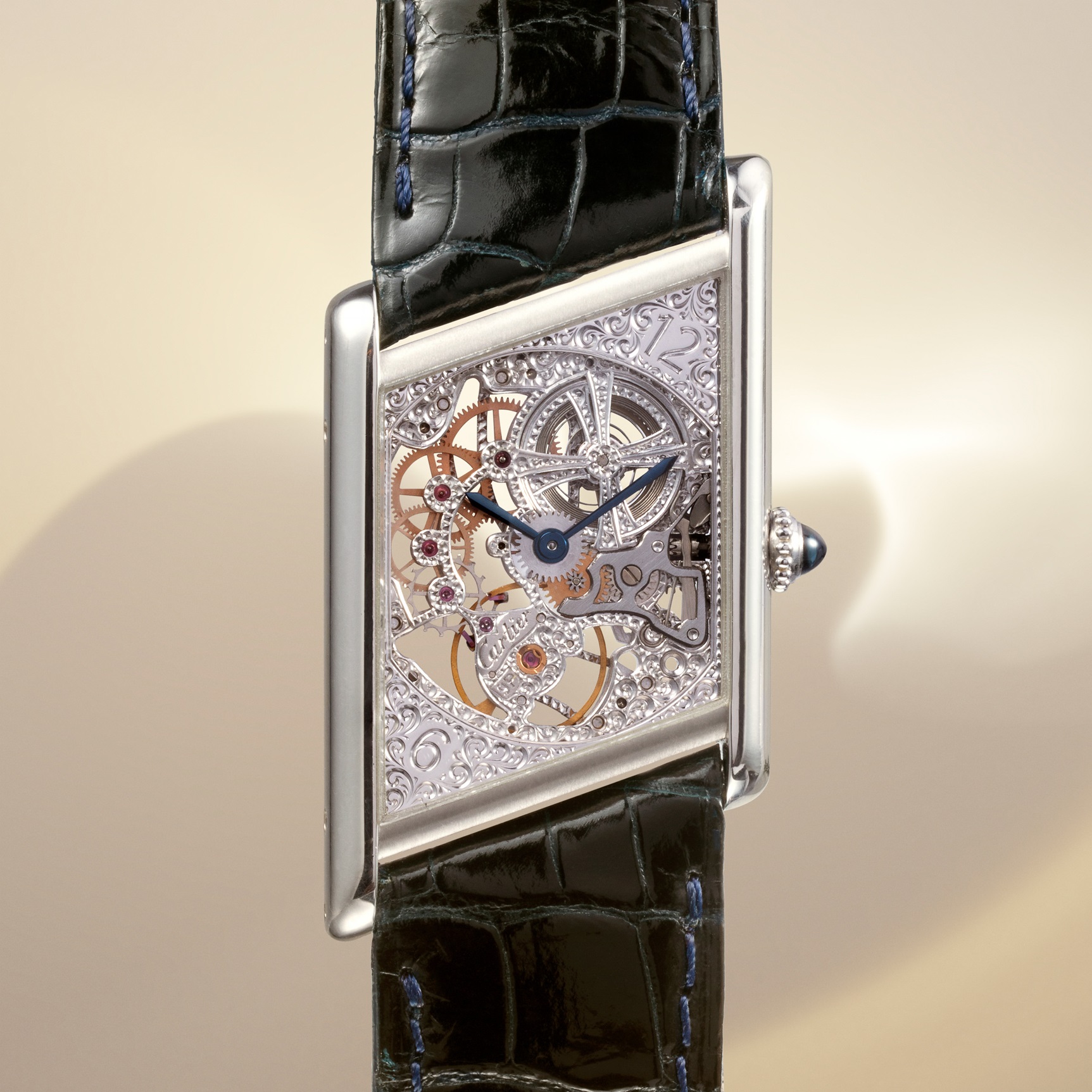 A unique Cartier Asymétrique: featuring decorative techniques mastered by only a handful of ...