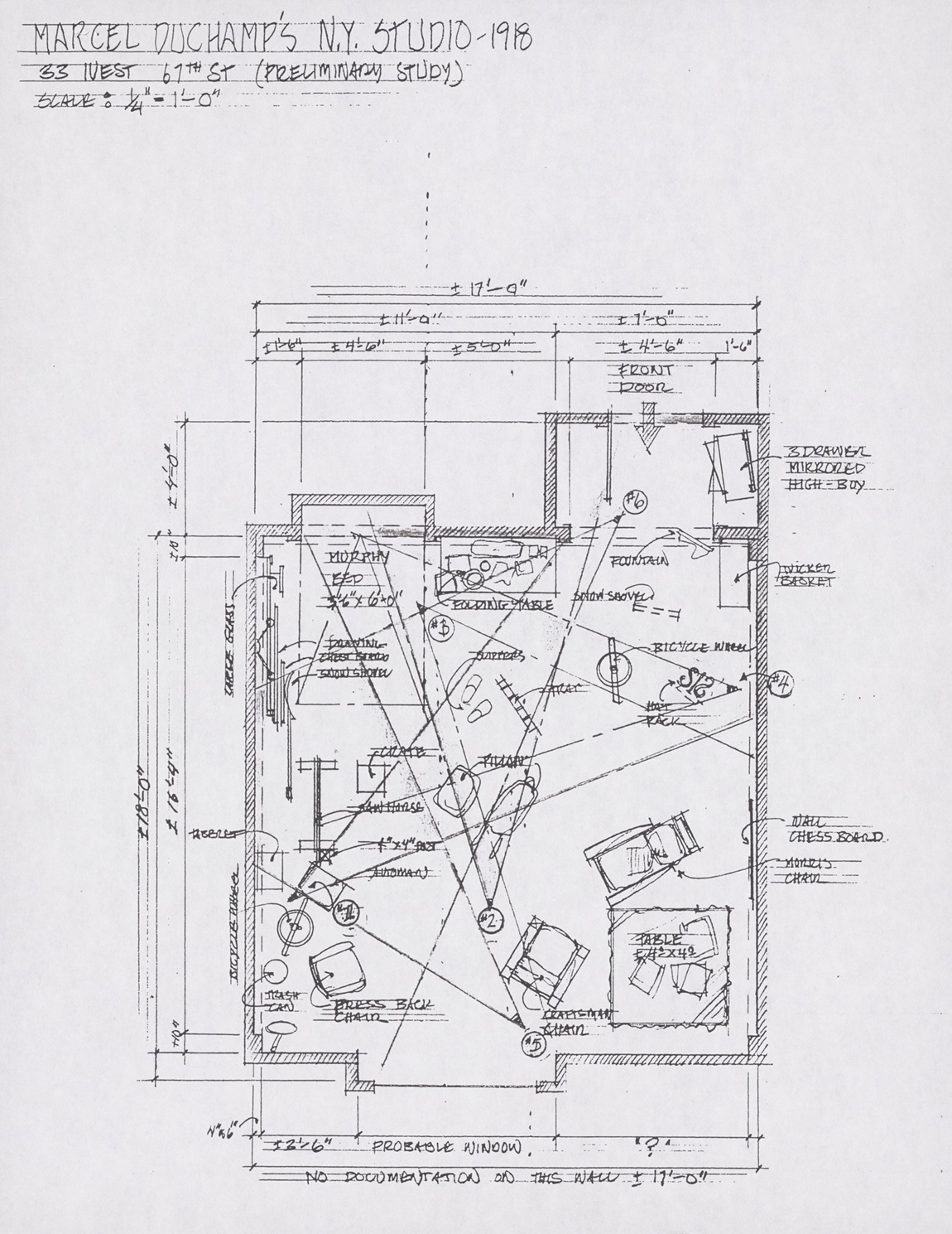 Marcel Duchamp's readymade: "In Advance of the Broken Arm"