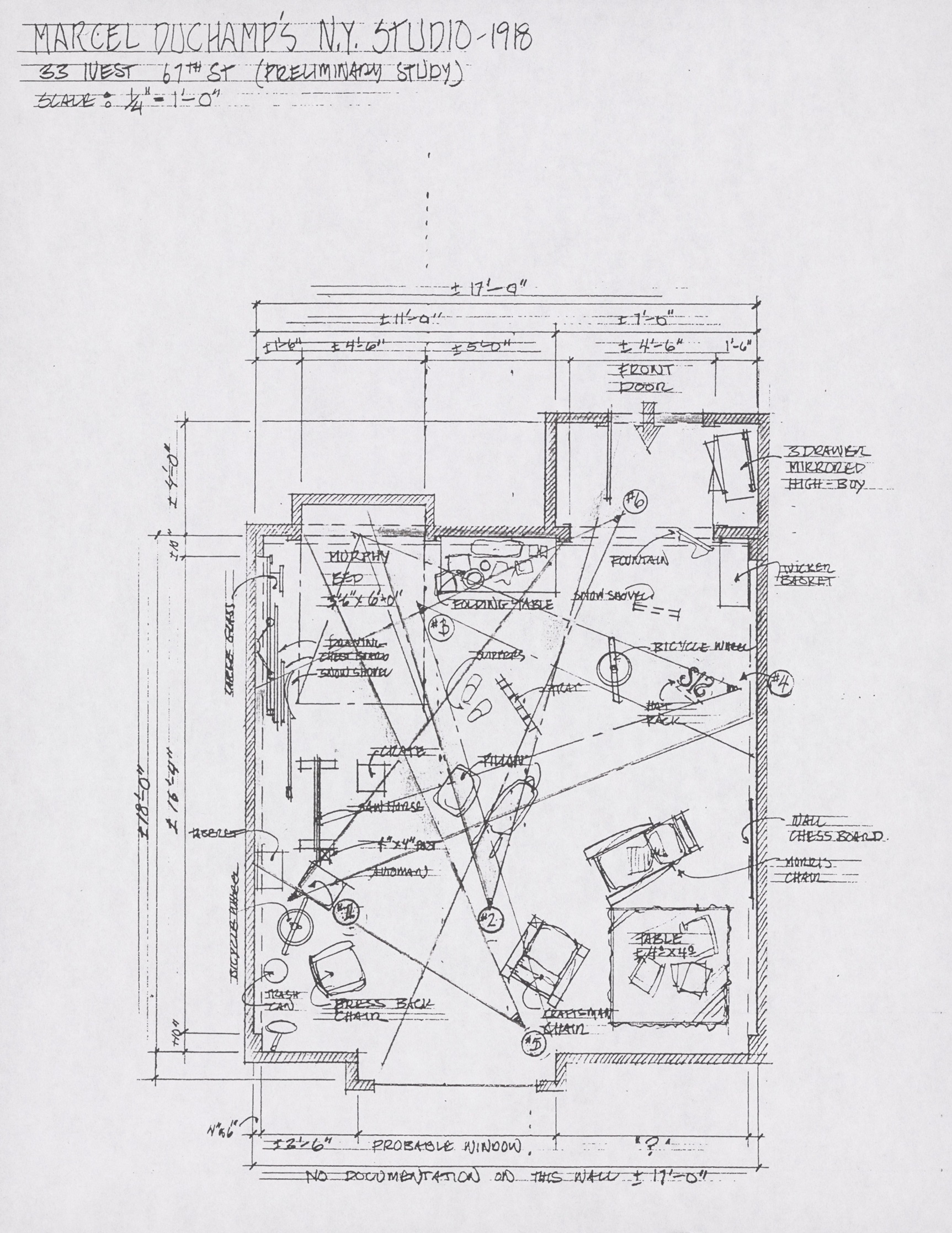 Marcel Duchamp's readymade: "In Advance of the Broken Arm"