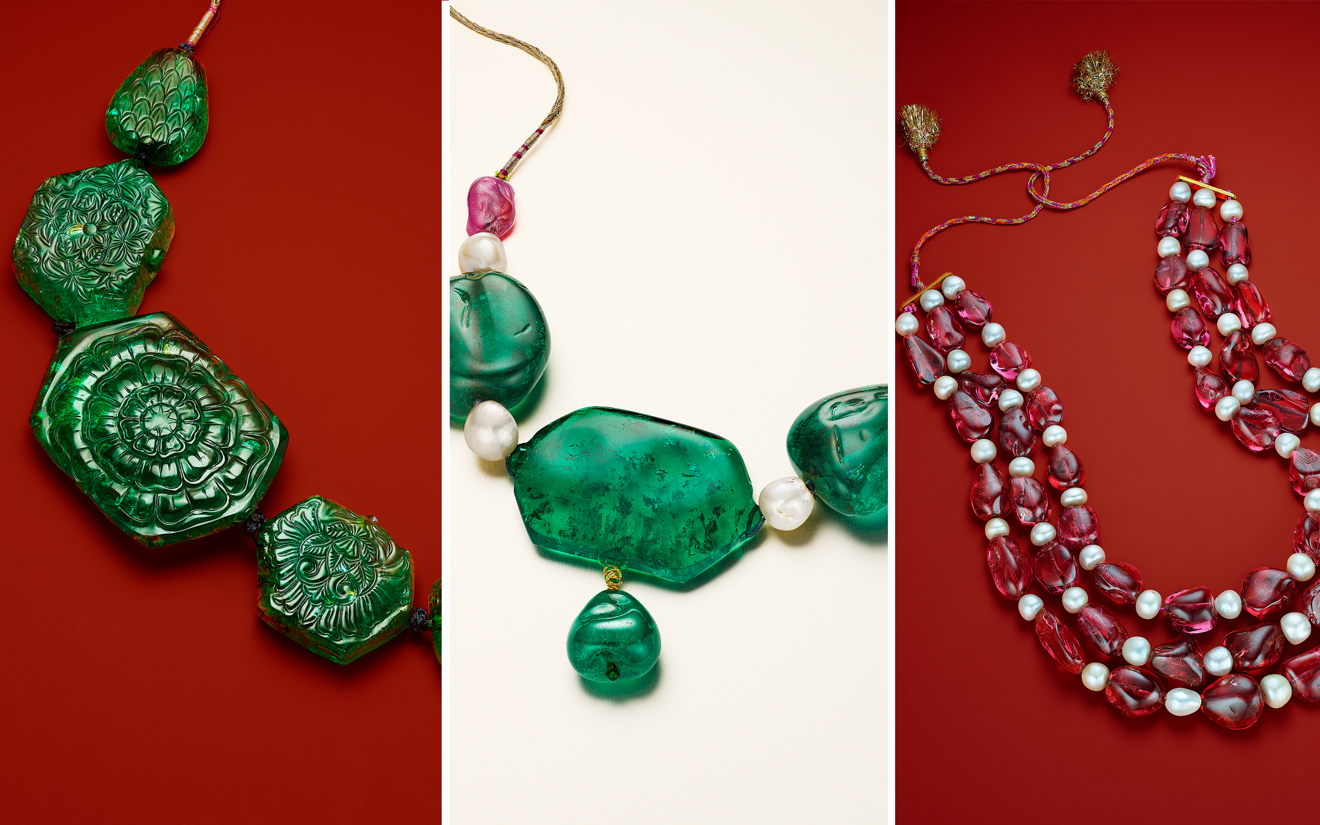 Three Mughal dynasty necklaces | Christie's