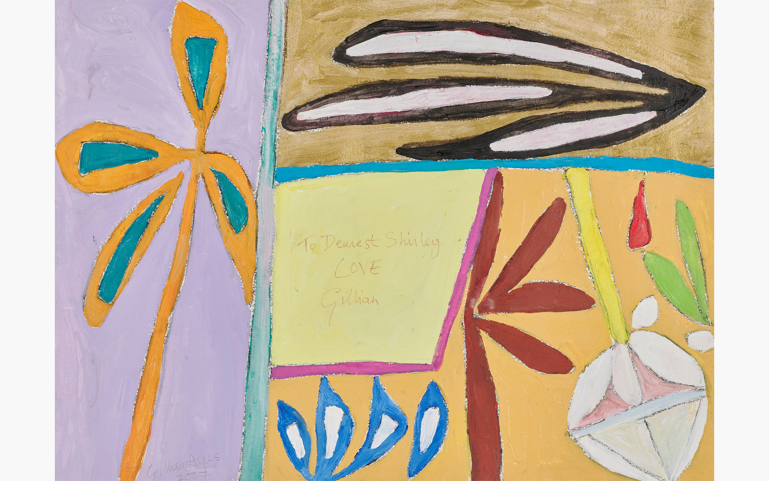 Gillian Ayres artworks from the collection of Shirley Conran