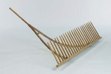 A WOODEN HAY RAKE , 19TH CENTURY | Christie's