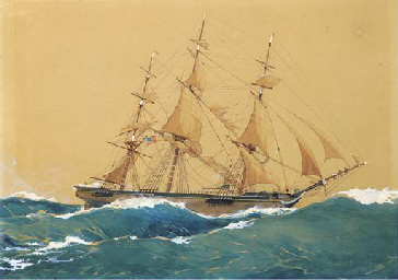 American School, 19th Century , The American clipper ship Invincible ...