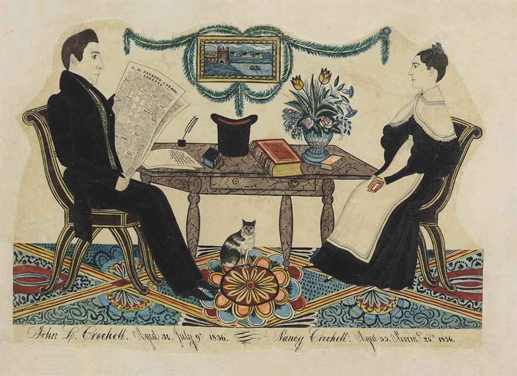 JOSEPH H. DAVIS (W. 1832-1837), dated 1836 John L. Crockett and Nancy ...