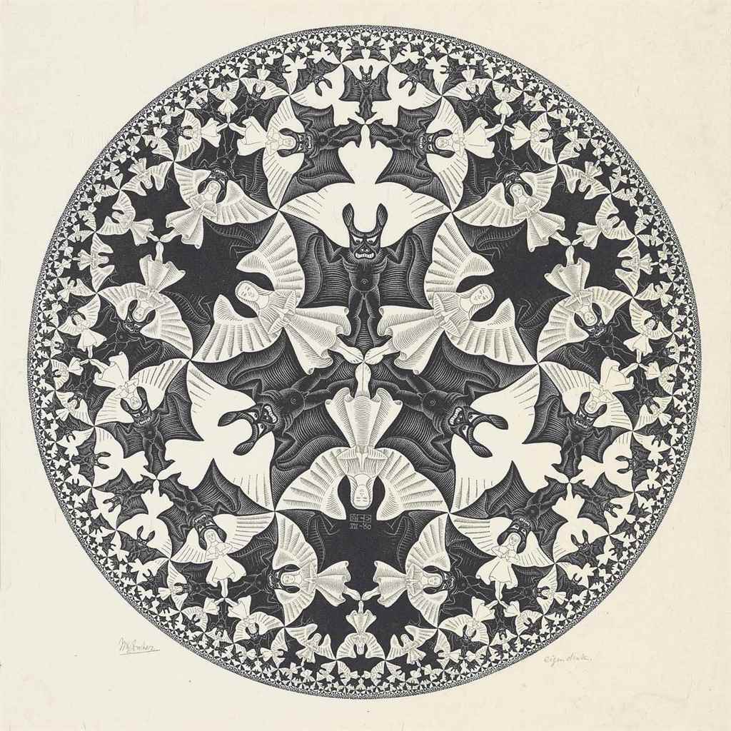 Maurits Cornelis Escher , Circle Limit IV (Heaven and Hell) | Christie's