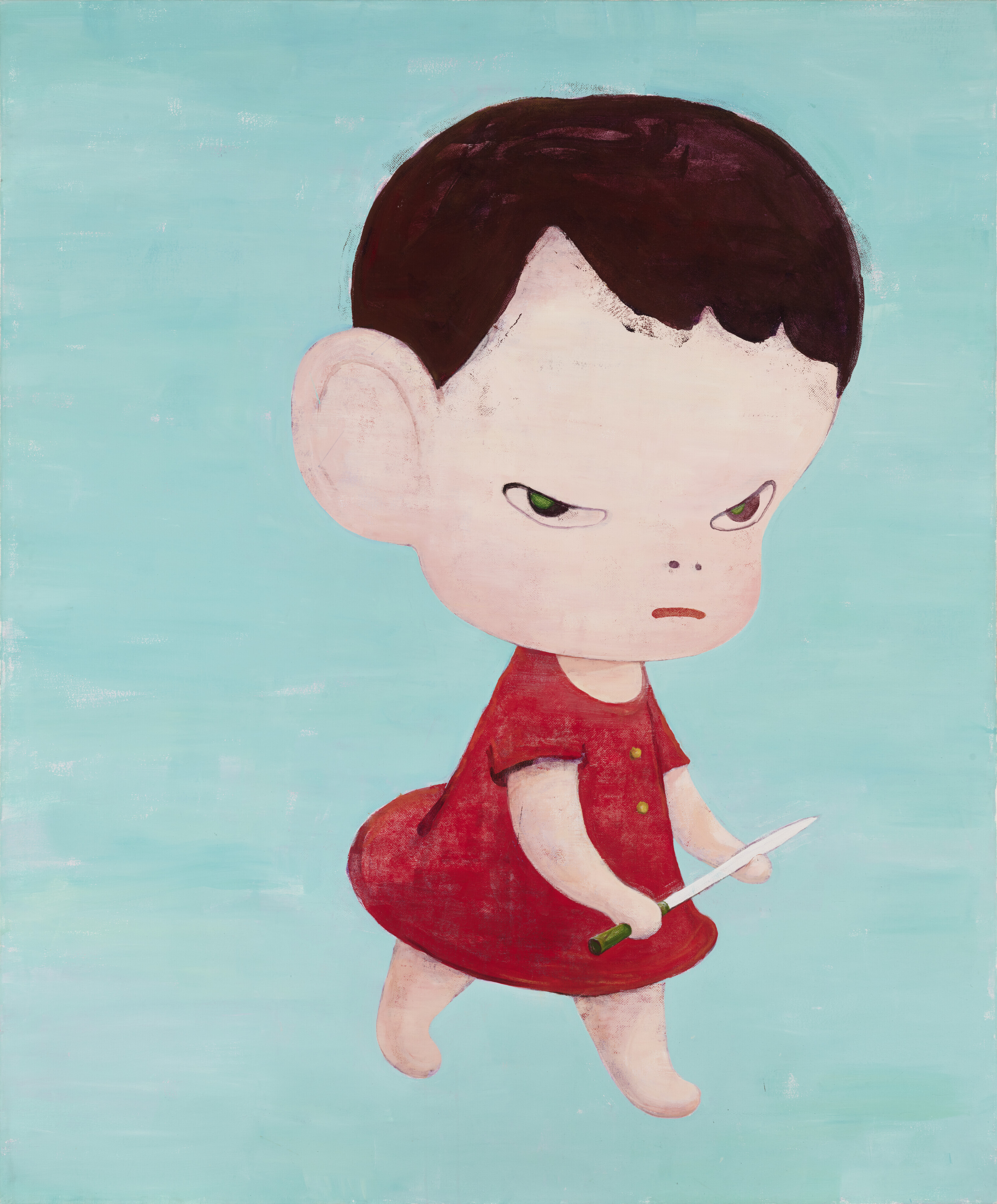 YOSHITOMO NARA (B. 1959)Presentacrylic on canvas180.3 x 149.9 cm. (71 x ...