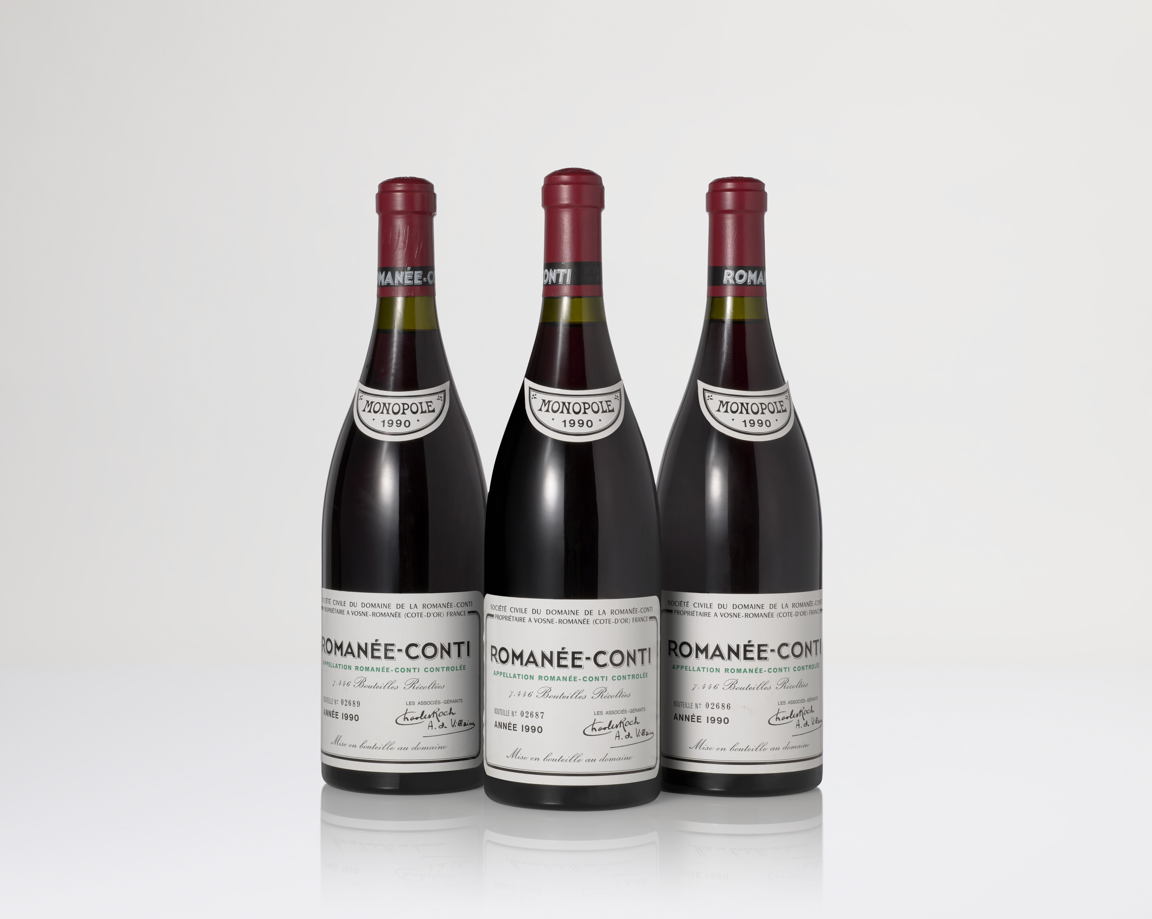 拍品6385-6387Domaine de la Romanée-Conti, Romanée-Conti 19901組6瓶每組成交價: 港元 ...