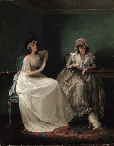 George Morland (1763-1804) , 'Delicate Embarrassment' or 'The Rival ...