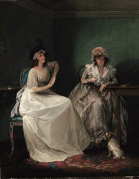 George Morland (1763-1804) , 'Delicate Embarrassment' or 'The Rival ...