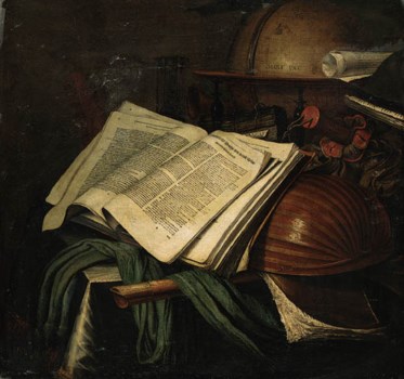 Edwaert Collier (1640-after 1707) , A Vanitas Still Life with an open ...