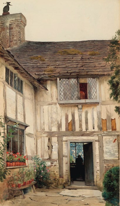 Frank Stuart Murray (British, 1848-1915) , An Old Courtyard | Christie's
