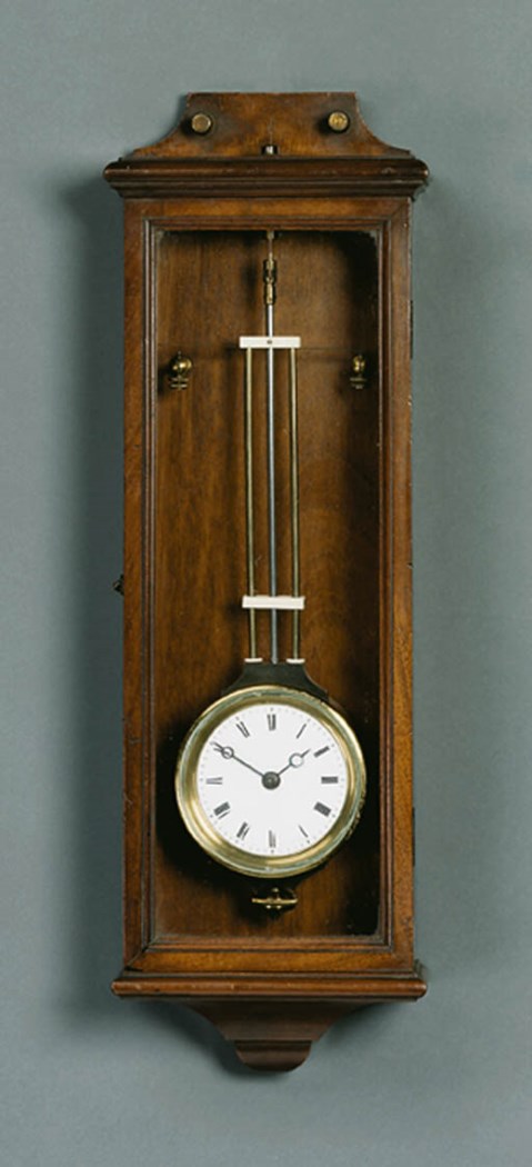 A French mahogany early electric pendulum clock , THE MOVEMENT NUMBERED ...