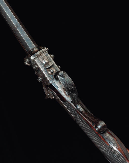 A RARE 12MM TRANSITIONAL HAMMER RIFLE BY A.M. LESOINNE & PIRLOT FILS LIGE
