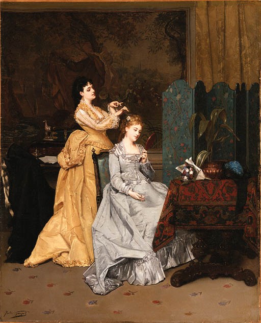 Jules-Adolphe Goupil (French, 1839-1883) , Preparation for the ...