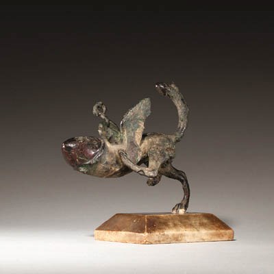 A ROMAN BRONZE TINTINNABULUM , CIRCA 1ST CENTURY B.C.-1ST CENTURY A.D ...