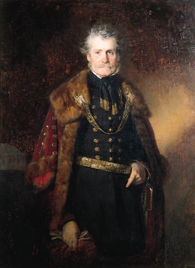 German School, 19th/20th century , Portrait of a nobleman standing ...