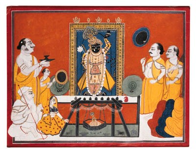The worship of Sri Nath-Ji , KOTAH, CIRCA 1820 | Christie's