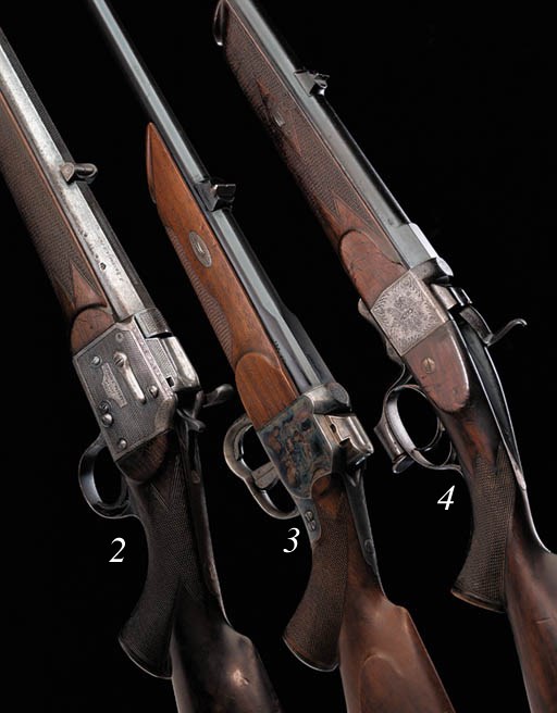 AN 8MM HEEREN SYSTEM FALLING-BLOCK SPORTING RIFLE BY NAGEL & MENZ ...