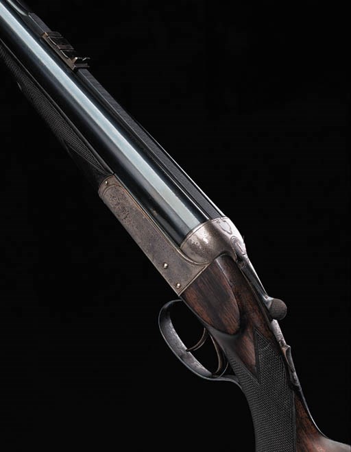 A .470 (NITRO EXPRESS) DOUBLE-BARRELLED HAMMERLESS BOXLOCK EJECTOR ...