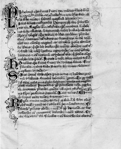 REGULA ASCETICA, a collection of monastic rules and statutes, and papal ...