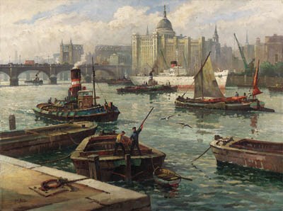 George Ayling (1887-1960) , The Pool of London | Christie's
