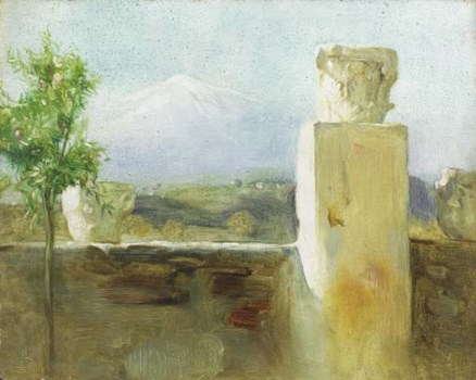 Arthur Hacker, R.A. (185-1919) , Mount Etna from Taormina | Christie's