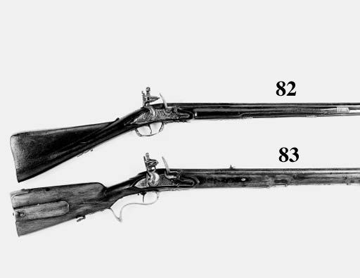 A 19-Bore Continental Military Flintlock Jaeger Rifle , LATE 18TH ...