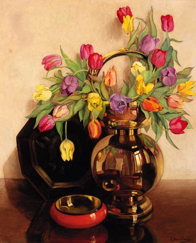 Helen Stuart Weir (d.1969) , Tulips and Pewter | Christie's
