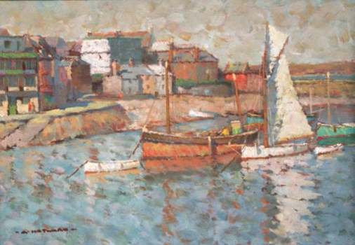Arthur Hayward (b.1889) , The harbour at St. Ives | Christie's