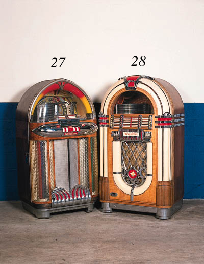 Wurlitzer Juke Box - A good 24 selection coin operated music machine ...
