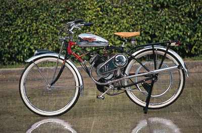 The Whizzer - A motorised bicycle having a two-stroke power unit with ...