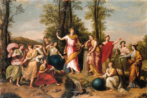 Copia de Antn Rafael Mengs , Apolo y las Musas en la montaa del Parnaso ...
