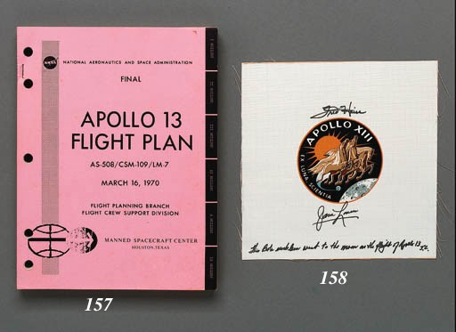 Apollo 13 Final Flight Plan. NASA/MSC, 16 March1970. Approx. 8 x 10 in ...