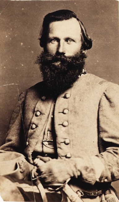 [STUART, J.E.B., Maj. General, C.S.A.]. Cabinet-sized albumen portrait ...