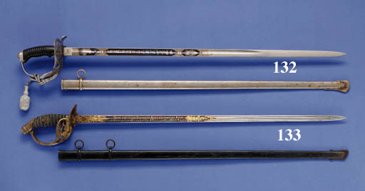A FINE PRUSSIAN PRESENTATION MODEL 1889 INFANTRY OFFICER'S SWORD ...