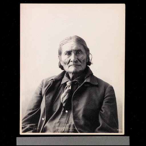A PHOTOGRAPH OF GERONIMO BY F.A. RINEHART COPYRIGHT 1898
