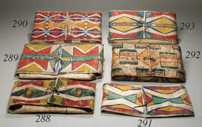 A CROW PAINTED PARFLECHE ENVELOPE | Christie's