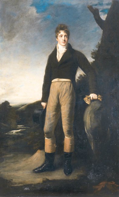 John Opie, R.A.* (1761-1807) , Portrait of George Rush, standing full ...