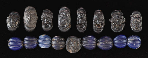 A CARTHAGINIAN GLASS HEAD PENDANT , CIRCA 5TH-4TH CENTURY B.C. | Christie's