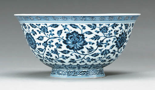 An Unusual Ming-Style Blue and White Bowl
