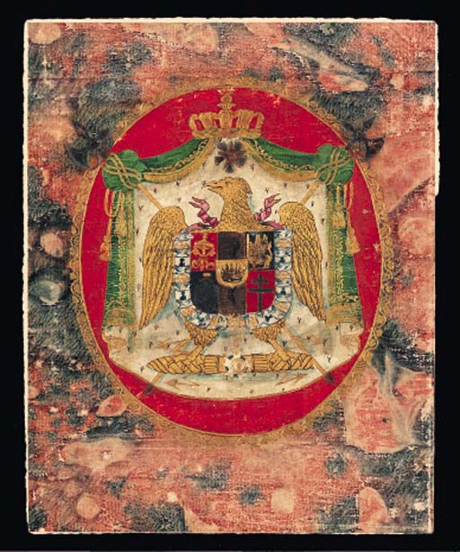 [NAPOLEON BONAPARTE]. An original design for a coat of arms for ...