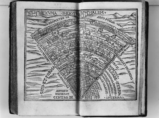 DANTE. Dante col sito, et forma dell'inferno. [Venezia]: Alessandro ...
