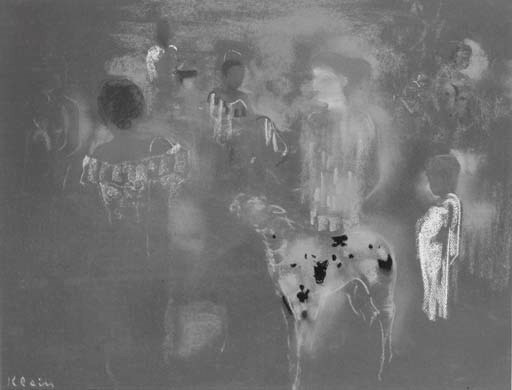 Fritz Klein (1898-1990) , Figures and dog | Christie's