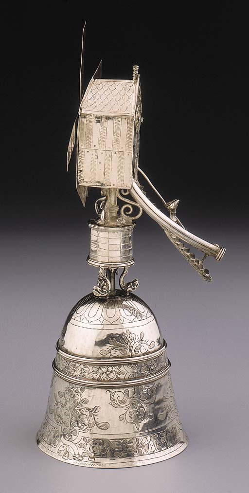 A Dutch silver windmill cup , MAKER'S MARK BEAKER IN SHIELD, ROTTERDAM ...